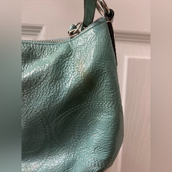 Coach | Bags | Coach Gloss Seafoam Green Signature C Hobo Purse | Poshmark
